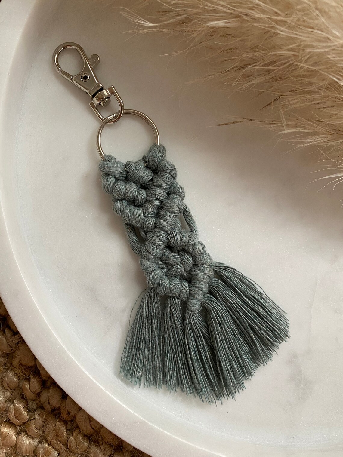 Macrame Keychain Mini | Etsy