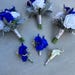 Royal Blue Calla Lily Wedding Bouquet – Elegant Artificial Flower Set ...
