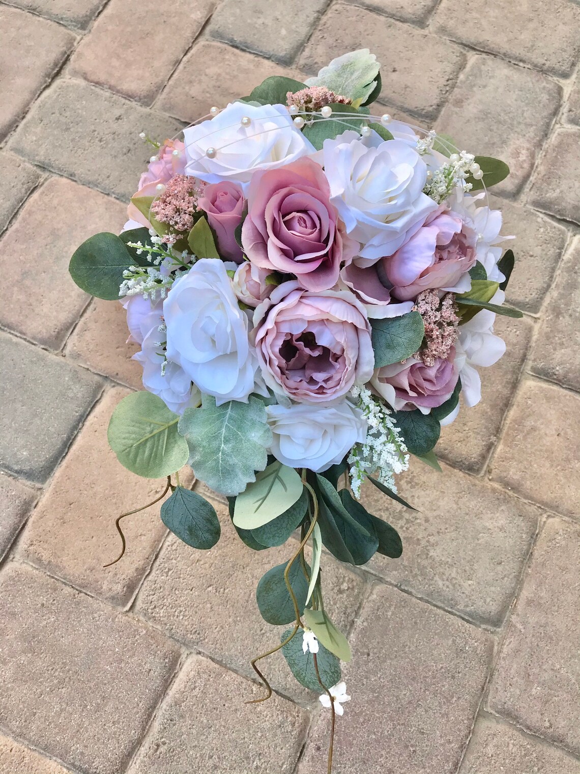 Dusty Rose Bouquet Mauve Wedding Bouquet Bridal Bouquets - Etsy