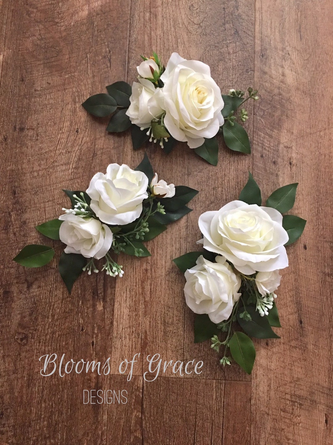 Wedding Cake Topper, Cake Flowers, Greenery Decoration, Set of 3,4,5 ...
