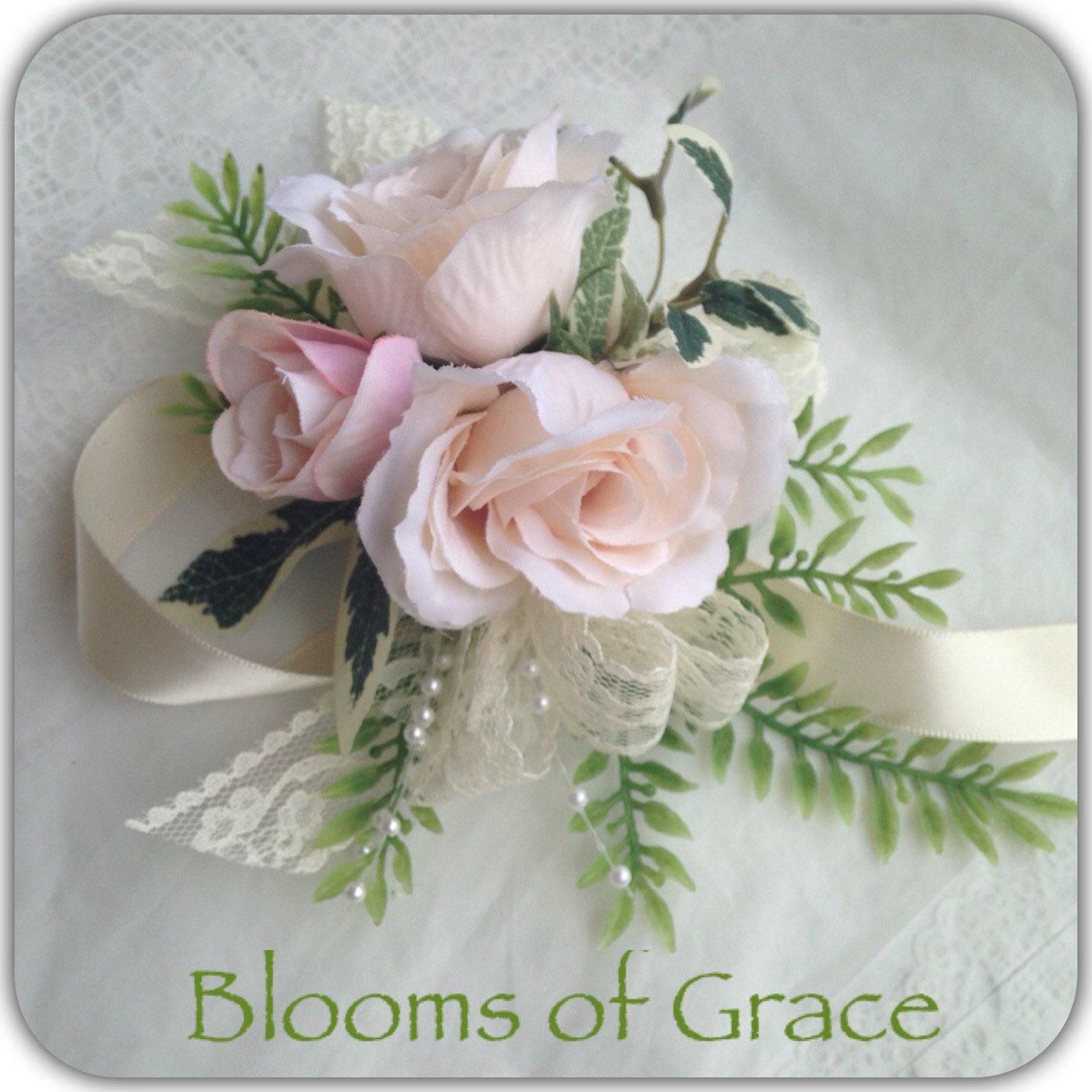 Wedding Corsage, Wedding Pin on Corsage, Pink Blush Wedding Corsage ...