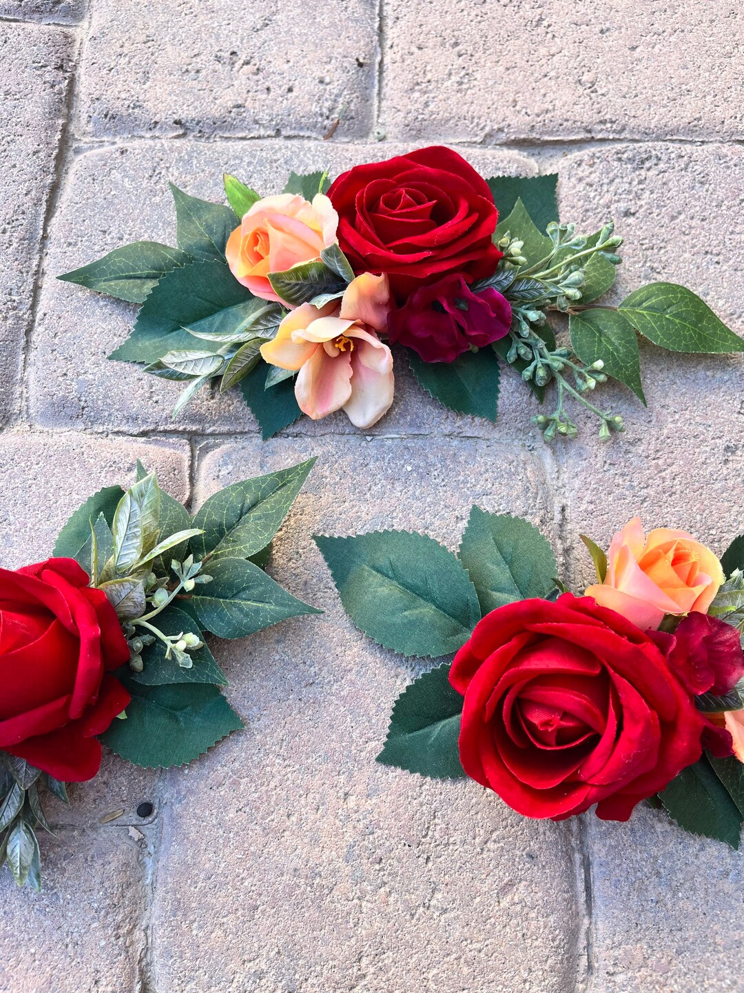 Wedding Cake Topper, Cake Flowers, Greenery Decoration, Set of 3,4,5 ...
