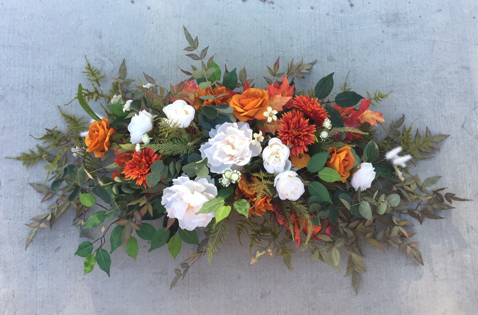 Wedding Flowers Decorations Fall Swag Autumn Gazebo - Etsy