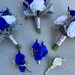 Royal Blue Calla Lily Wedding Bouquet – Elegant Artificial Flower Set ...