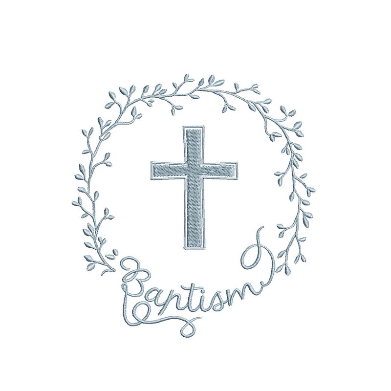 Baptism Embroidery Design - Etsy
