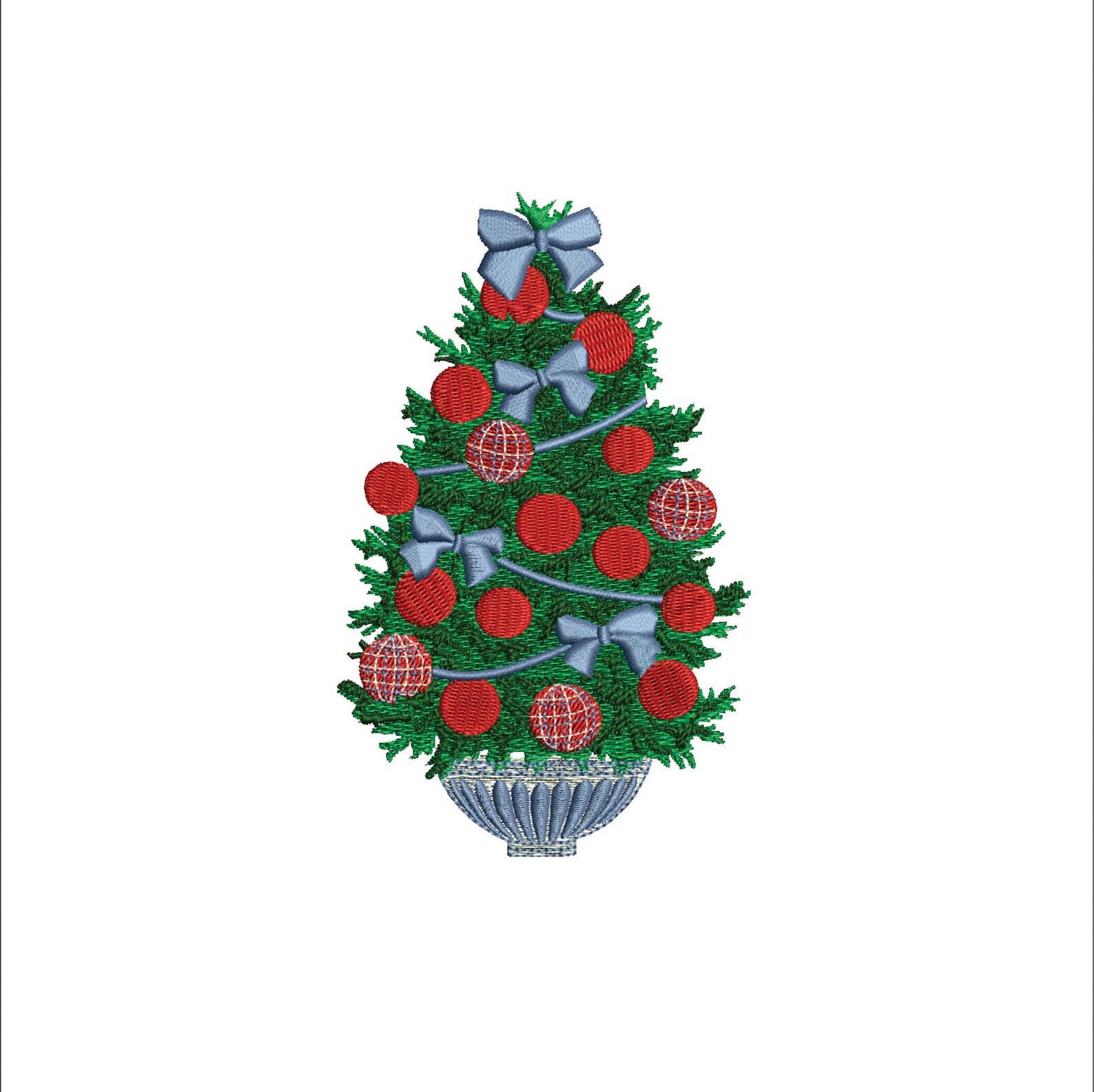 Chinoiserie Christmas Tree Digital Machineembroidery File | Etsy