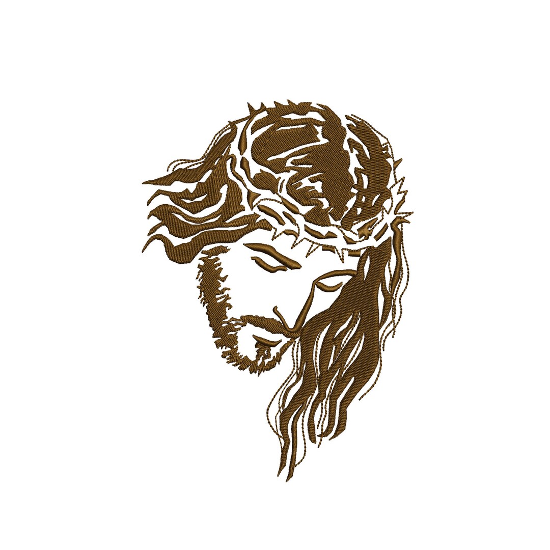 Catholic Jesus' Face Digital Machine Embroidery File- Baby Lee ...