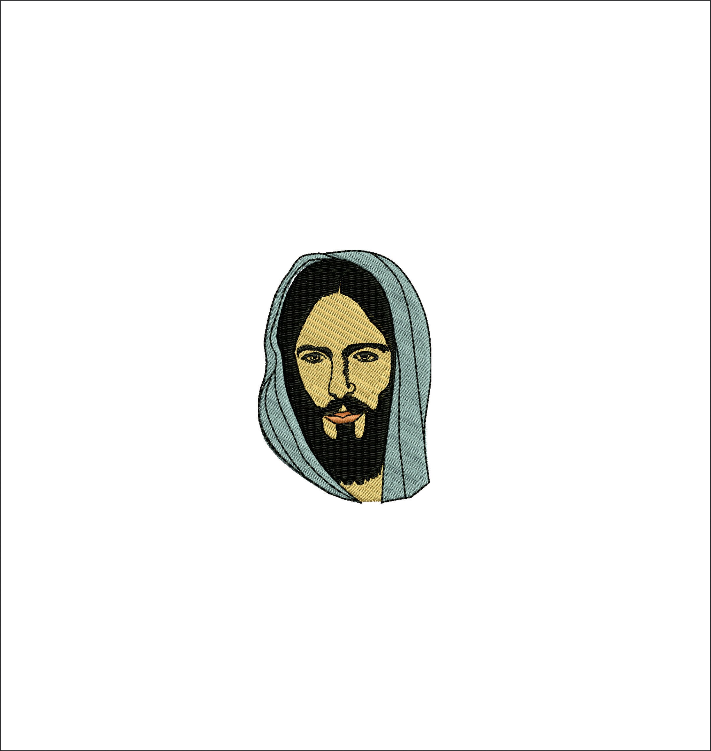 Catholic Jesus Face Digital Embroidery File Baby Lee Digital - Etsy