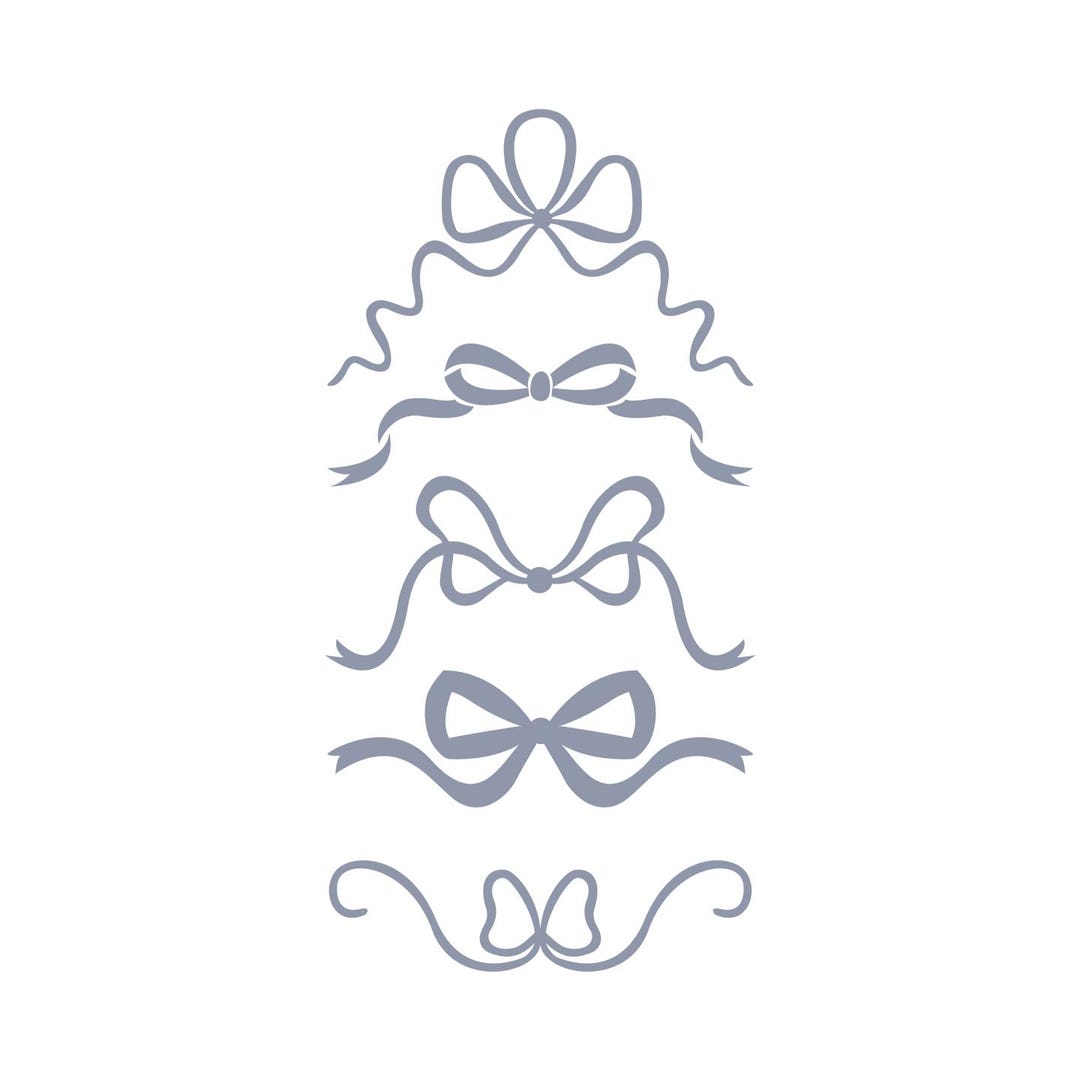 Flowy Bow Pack PNG & JPEG File- Instant Download- Baby Lee Digital ...