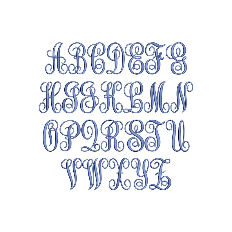 Scroll Monogram - Etsy