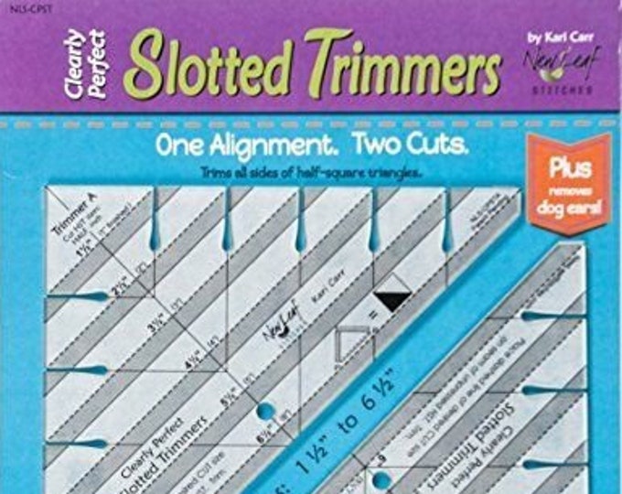 Clearly Perfect Slotted Trimmers by New Leaf Stitches/quilting Tool ...