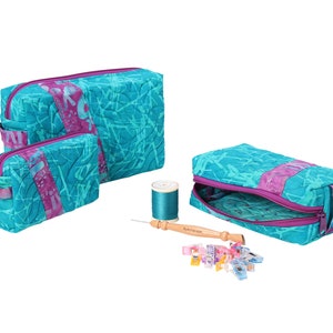Ditty Bags 2.0 Pattern by Annie Zipper Compartments Sewing Organizer ...