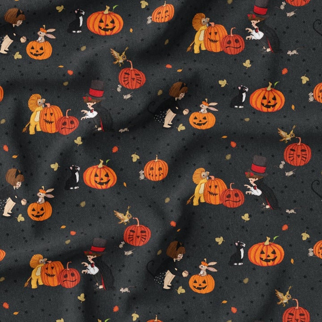 Belle and Boo Trick or Treat Fabric/fat Quarter Cut/1/2 Yard Cuts ...