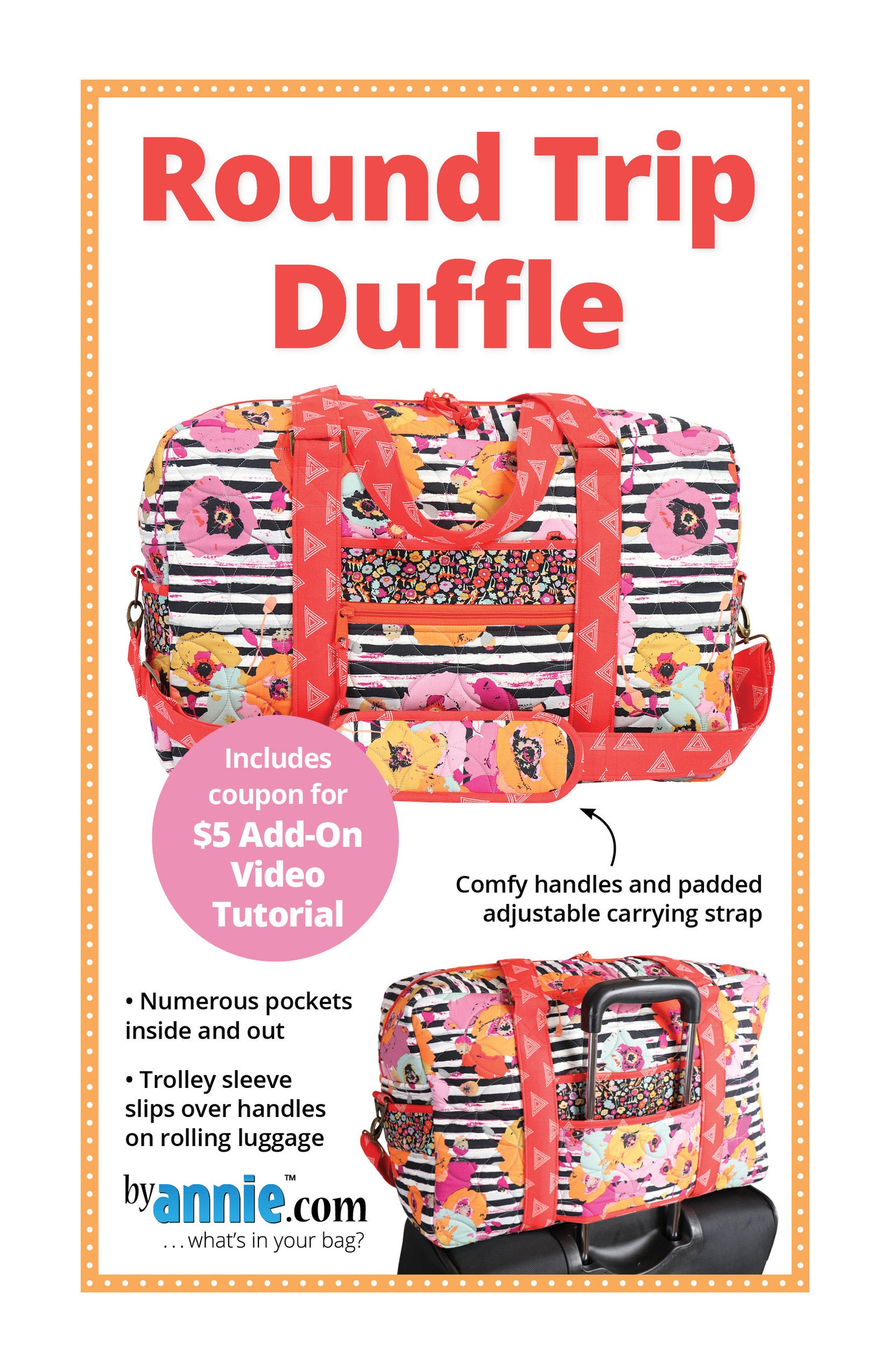 Round Trip Duffle/patterns by Annie/paper Pattern/zipper - Etsy