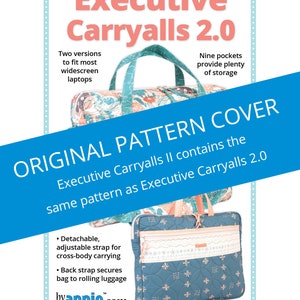 Executive Carryalls Ii/patterns by Annie/zipper Compartments/computer ...