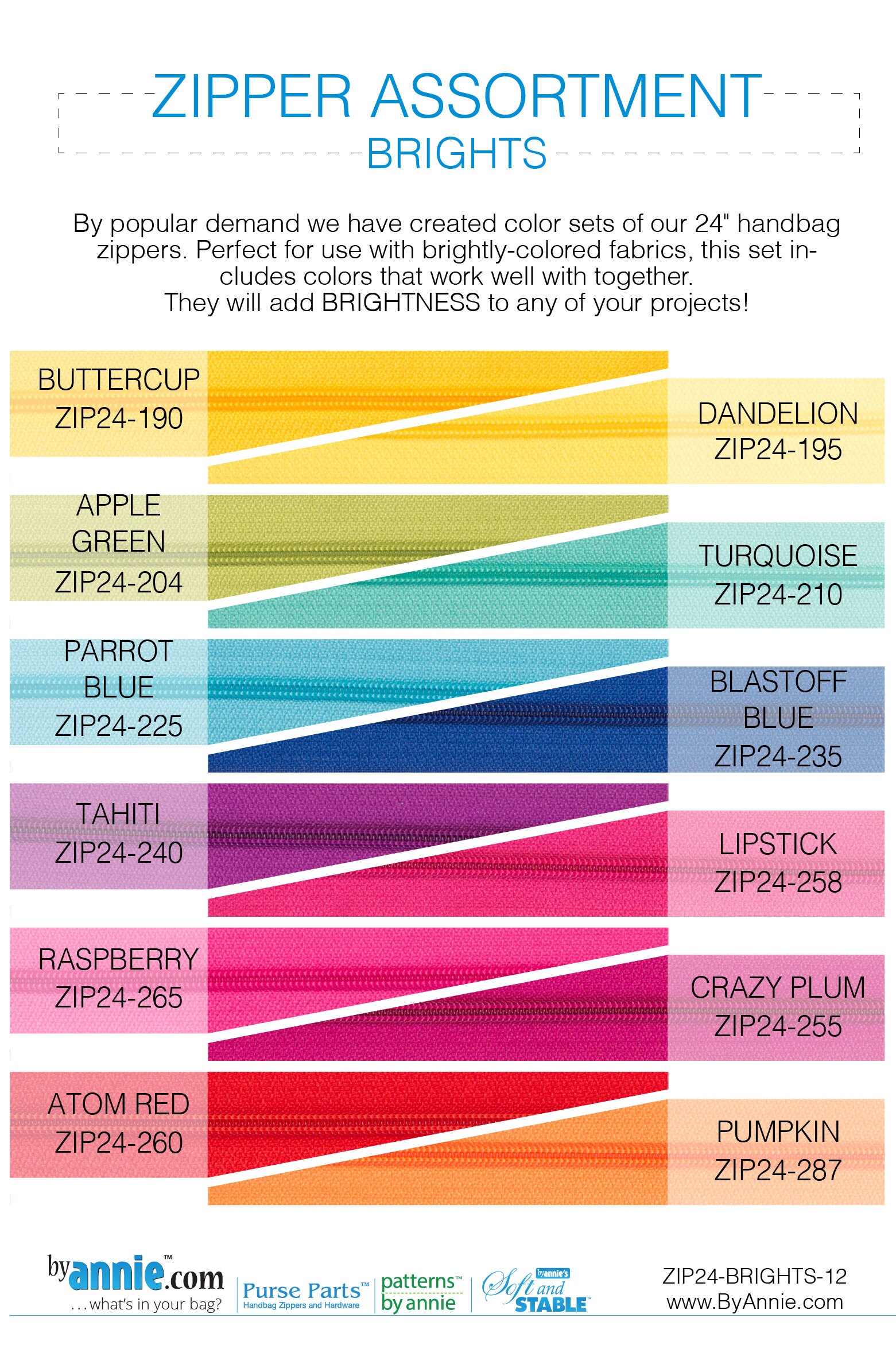 YKK 24 Zippers/purse Zipper/4.5 Purse Pulls/available in - Etsy