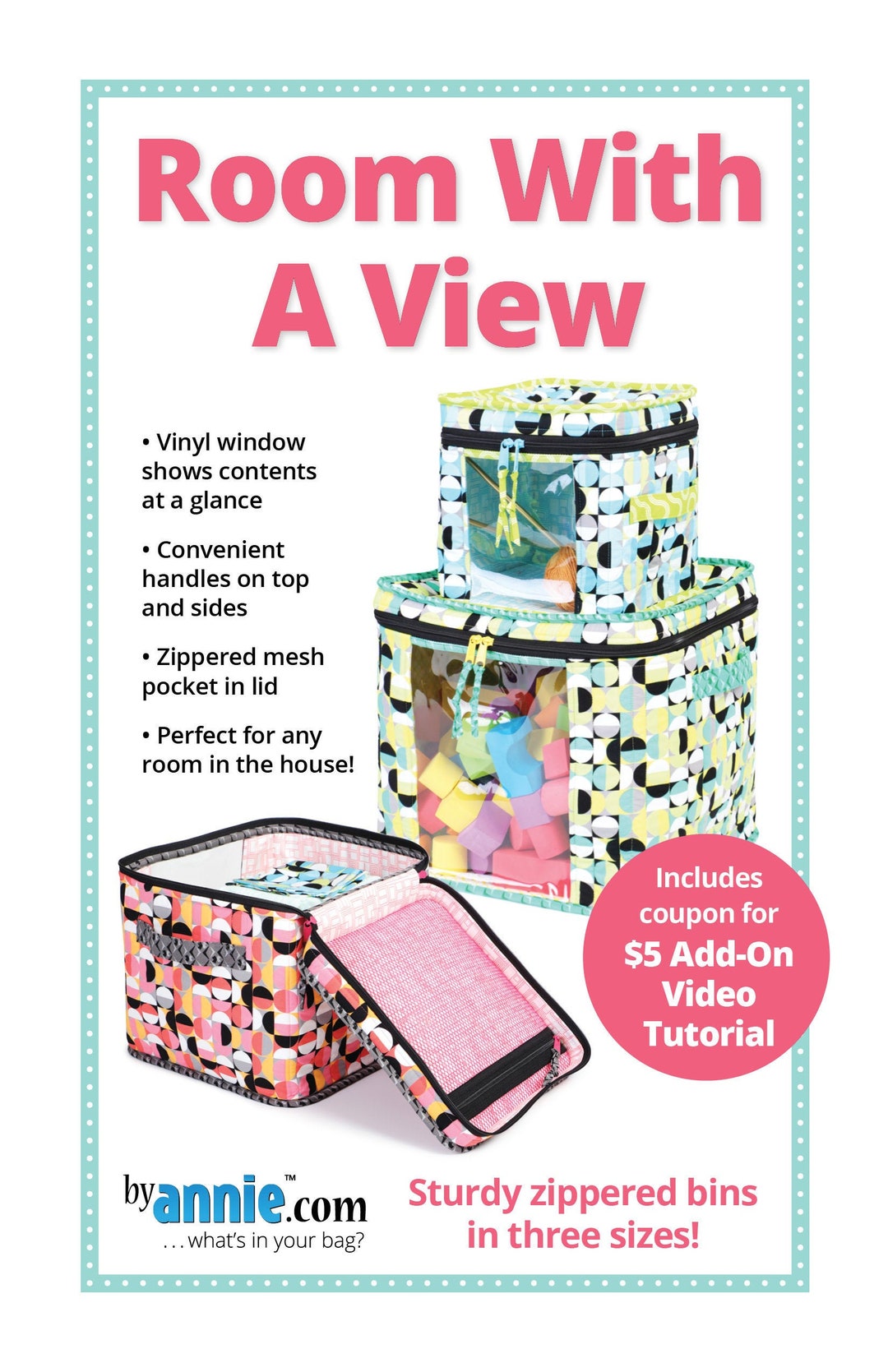 Room With a View/patterns by Annie/zipper Compartments/pba291/ - Etsy