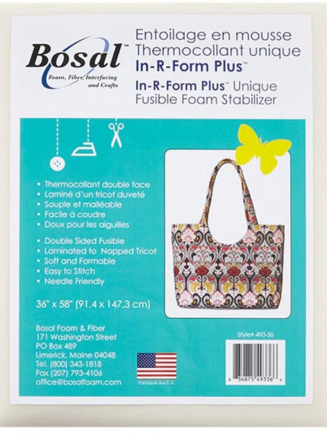 Bosal In-r-form Plus/fusible Foam Stabilizer Interfacing/36" X 58 ...