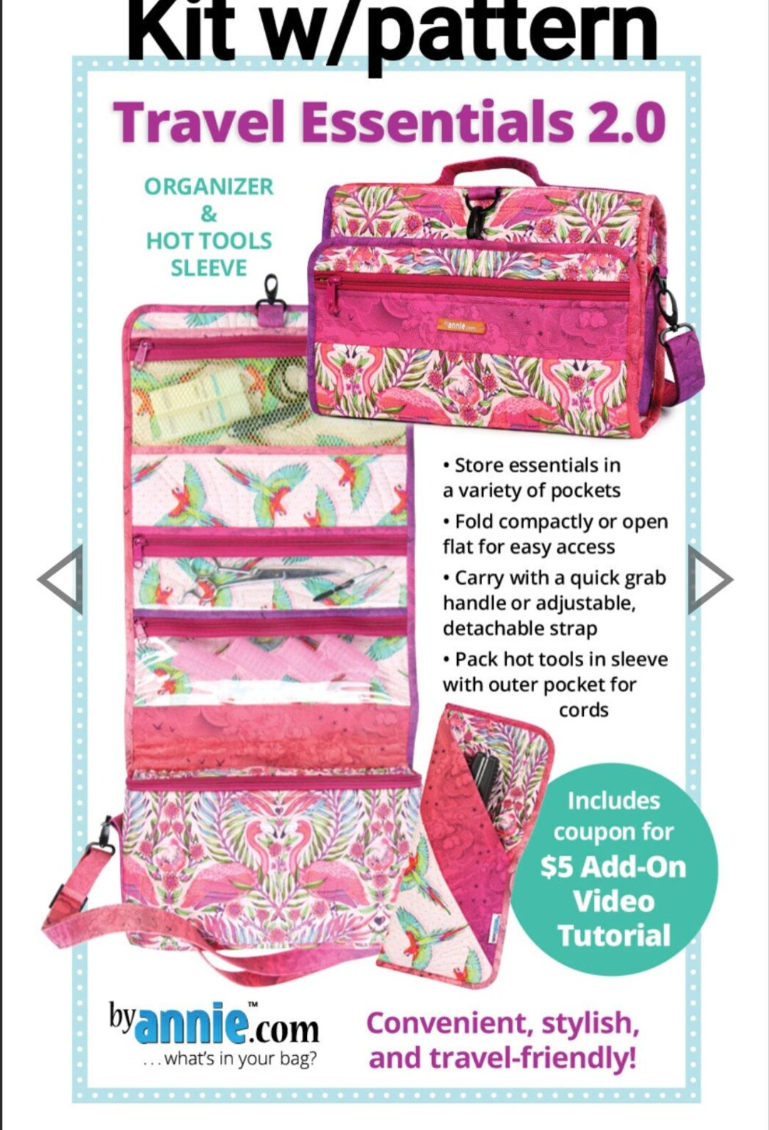 Travel Essentials 2.0 Supply Kit Contains Pattern No Fabric but ...