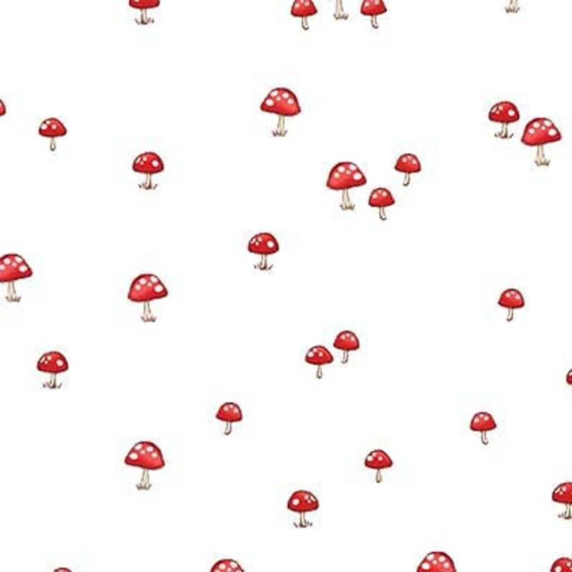 Belle and Boo Mushrooms Forest Adventure Fat Quarter, 1/2 Yard, Yard ...