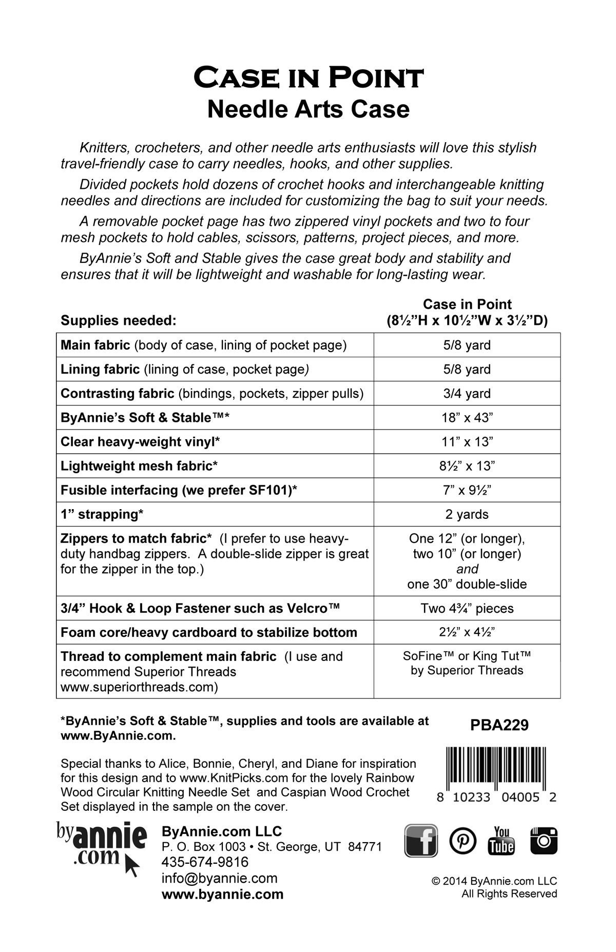 Case in Point/patterns by Annie/paper Pattern/knitting - Etsy