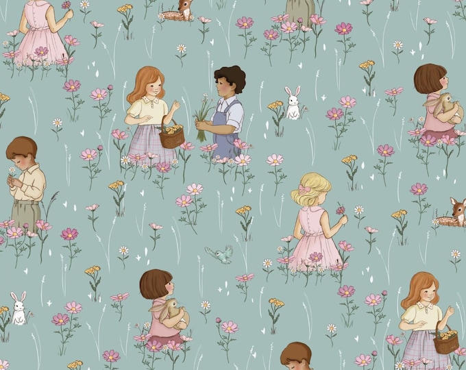Belle and Boo Crafternoon Fabric/fat Quarter Cut/1/2-yard Cuts/crafting ...