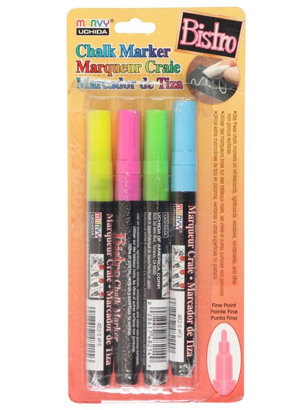 Fine Point Bistro Chalk Markers Notion Chalk Pen Set/pink/blue/green ...