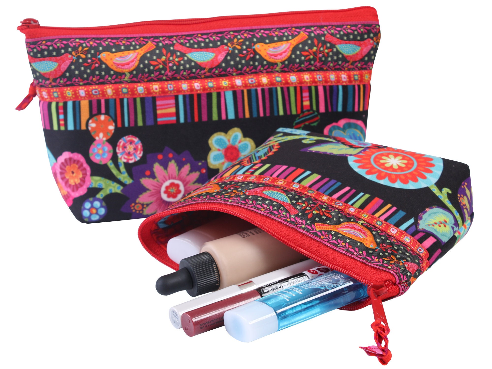 Renaissance Ribbon Bag Pattern: Zippered Tote & Cosmetic Bag - Etsy