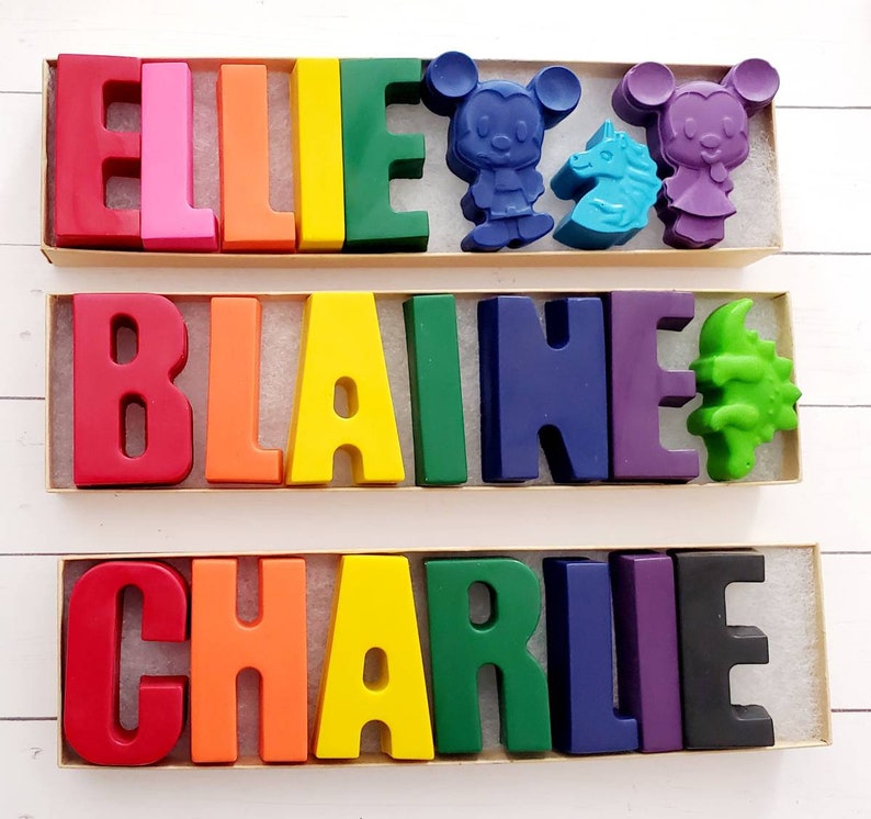 Personalized Name Crayons/ Letter Crayons Alphabet Crayons Spell Any ...