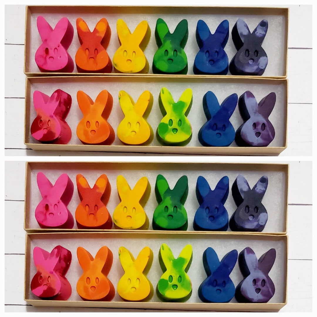Peeps Easter Bunny Crayons - Marbled, Kids Easter Gifts, Kids Easter ...
