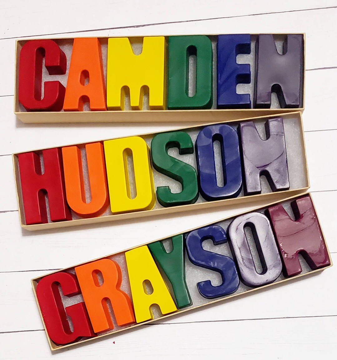 Personalized Name Crayons/ Letter Crayons Alphabet Crayons Spell Any ...