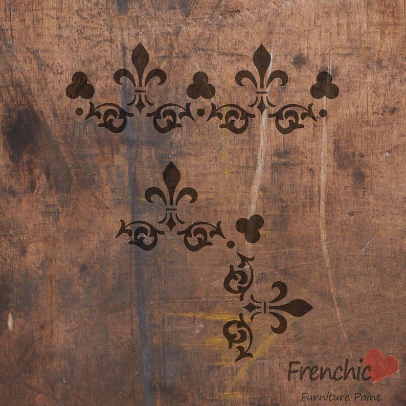 Frenchic Lace Petticoat Border Stencil Tile Pattern Range A4 - Etsy