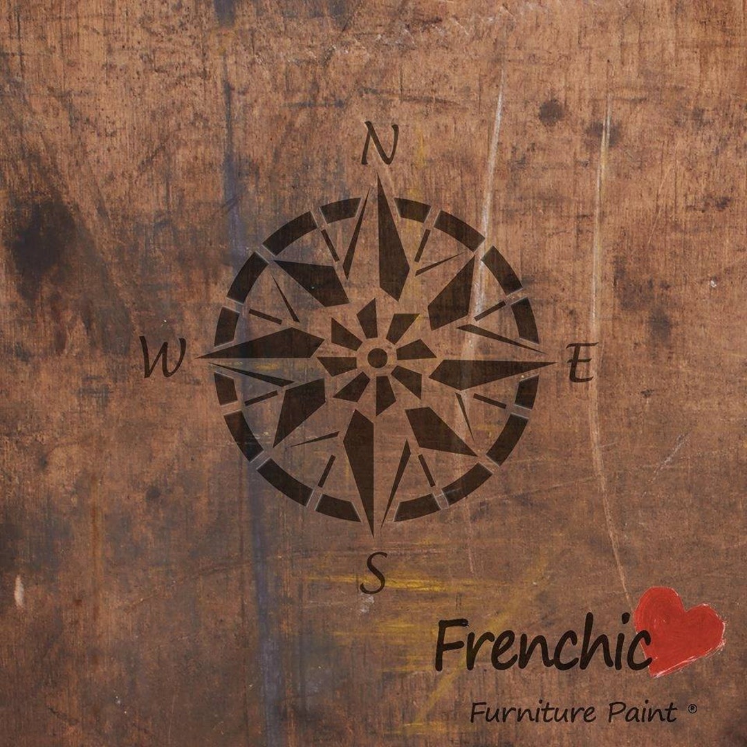 Compass Point Stencil - Etsy UK