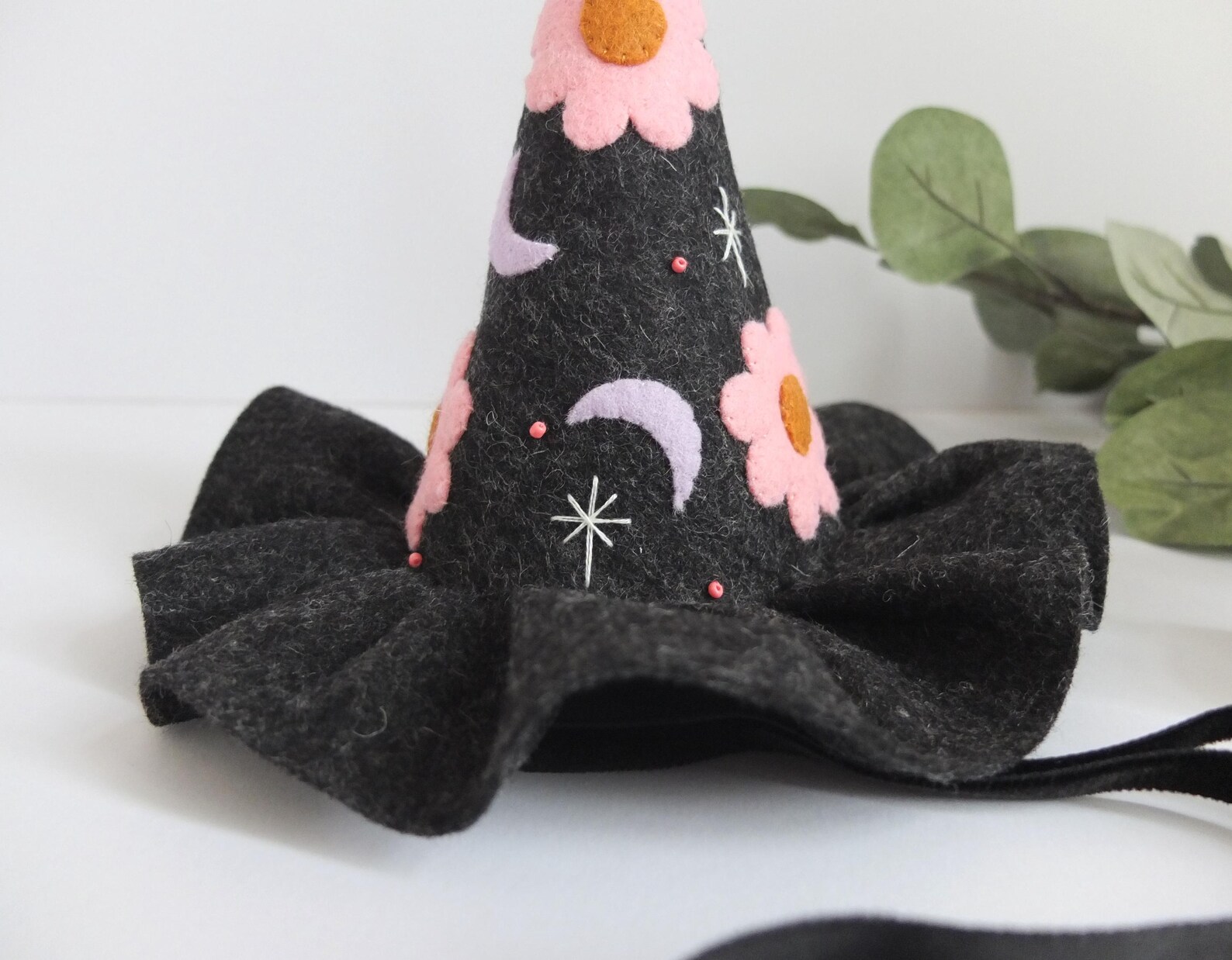 Mini Felt Witch Hat PDF Pattern | Beginner Halloween Ornament DIY ...