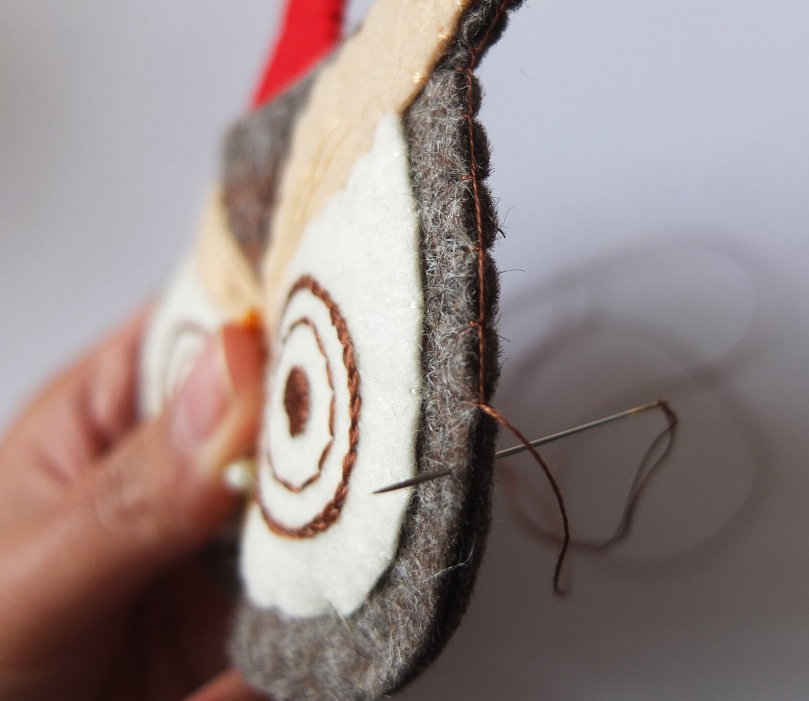Christmas Felt Owl Ornament, PDF Pattern, Christmas Craft, Christmas ...