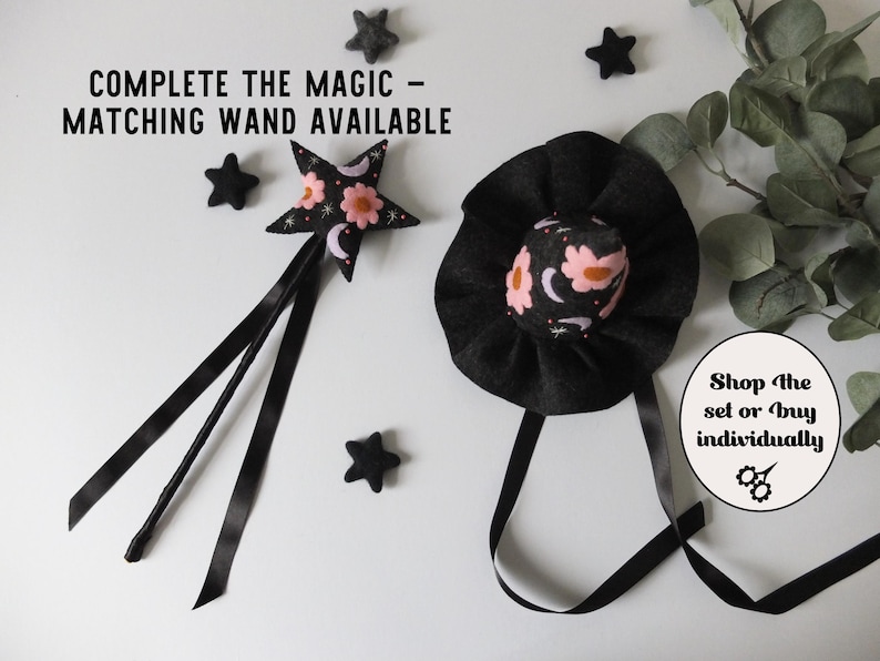 Mini Felt Witch Hat PDF Pattern | Beginner Halloween Ornament DIY ...