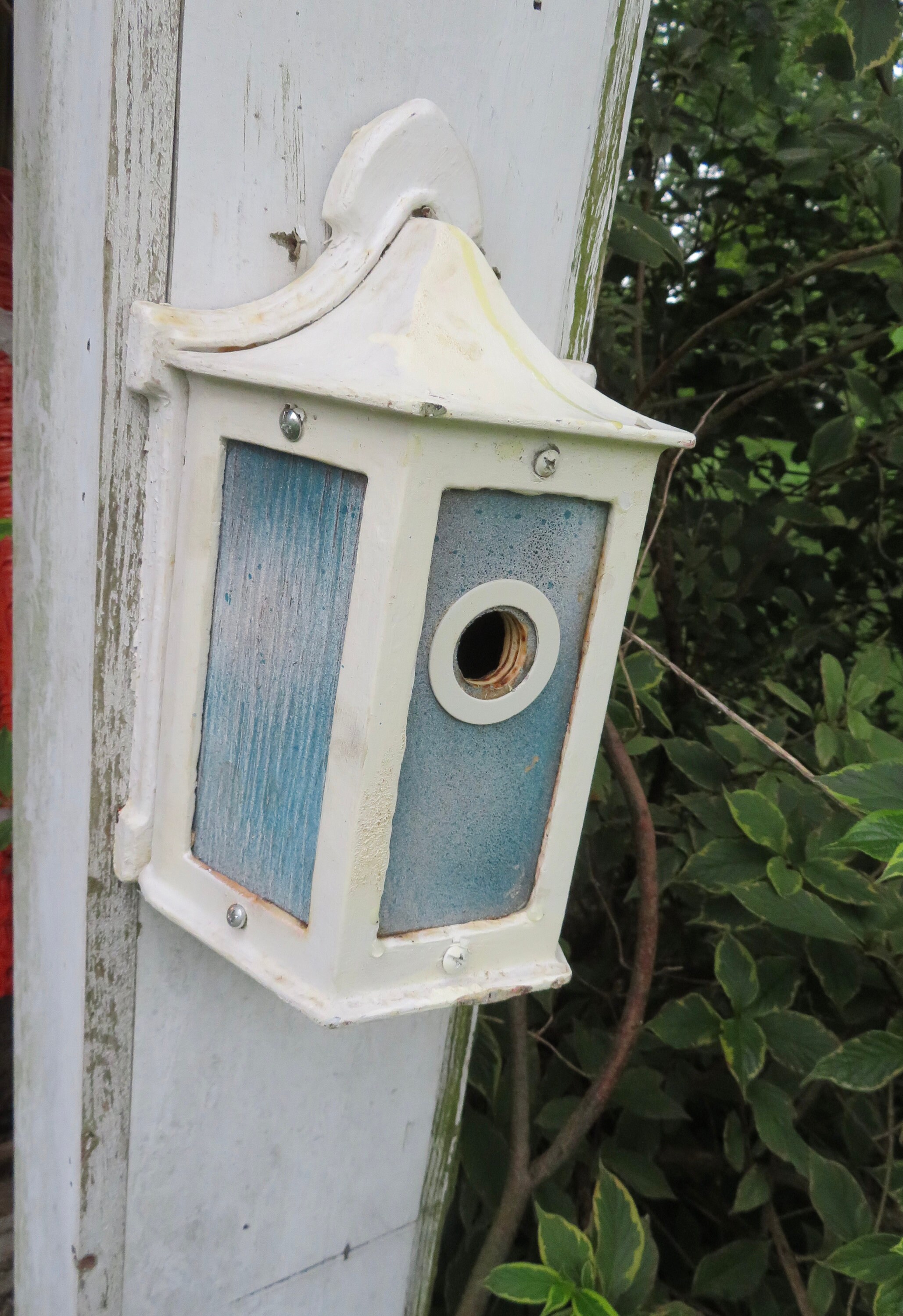 Birdhouse Bird House From a Repurposed Vintage Light Fixture - Etsy