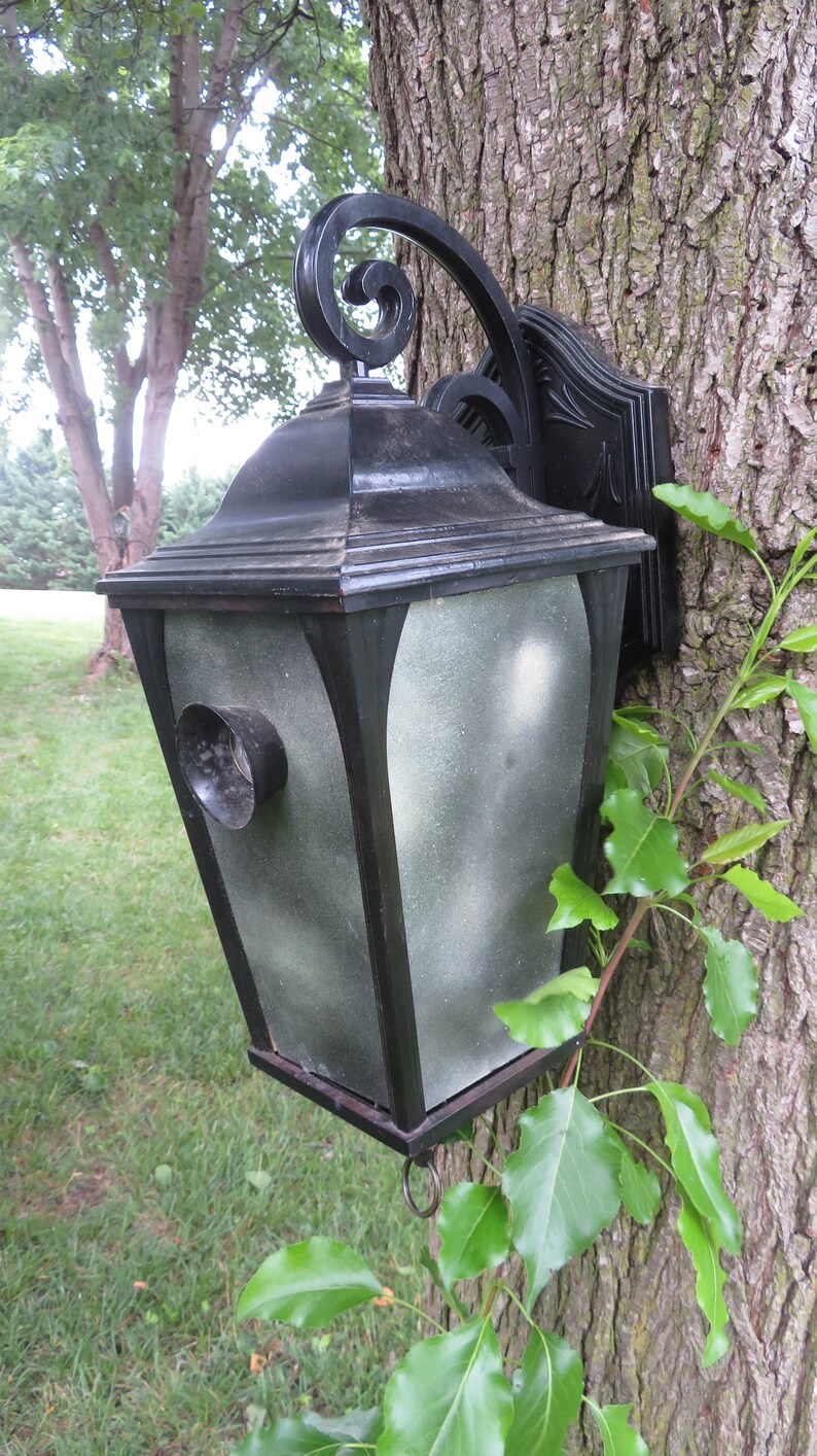Birdhouse Bird House From a Repurposed Vintage Light Fixture - Etsy