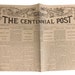 1976 the Centennial Post, Washington Post Smithsonian Newspaper Exhibit ...