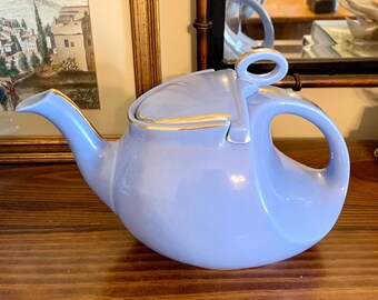 Vintage Blue Art Deco Hall Teapot - Etsy