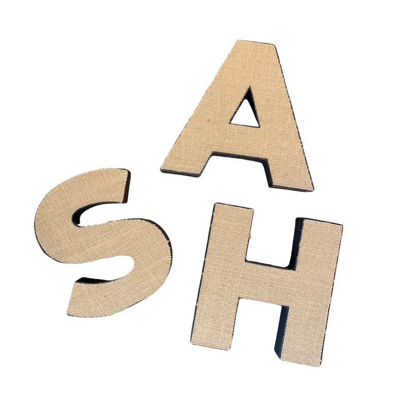 Burlap Letters - Etsy