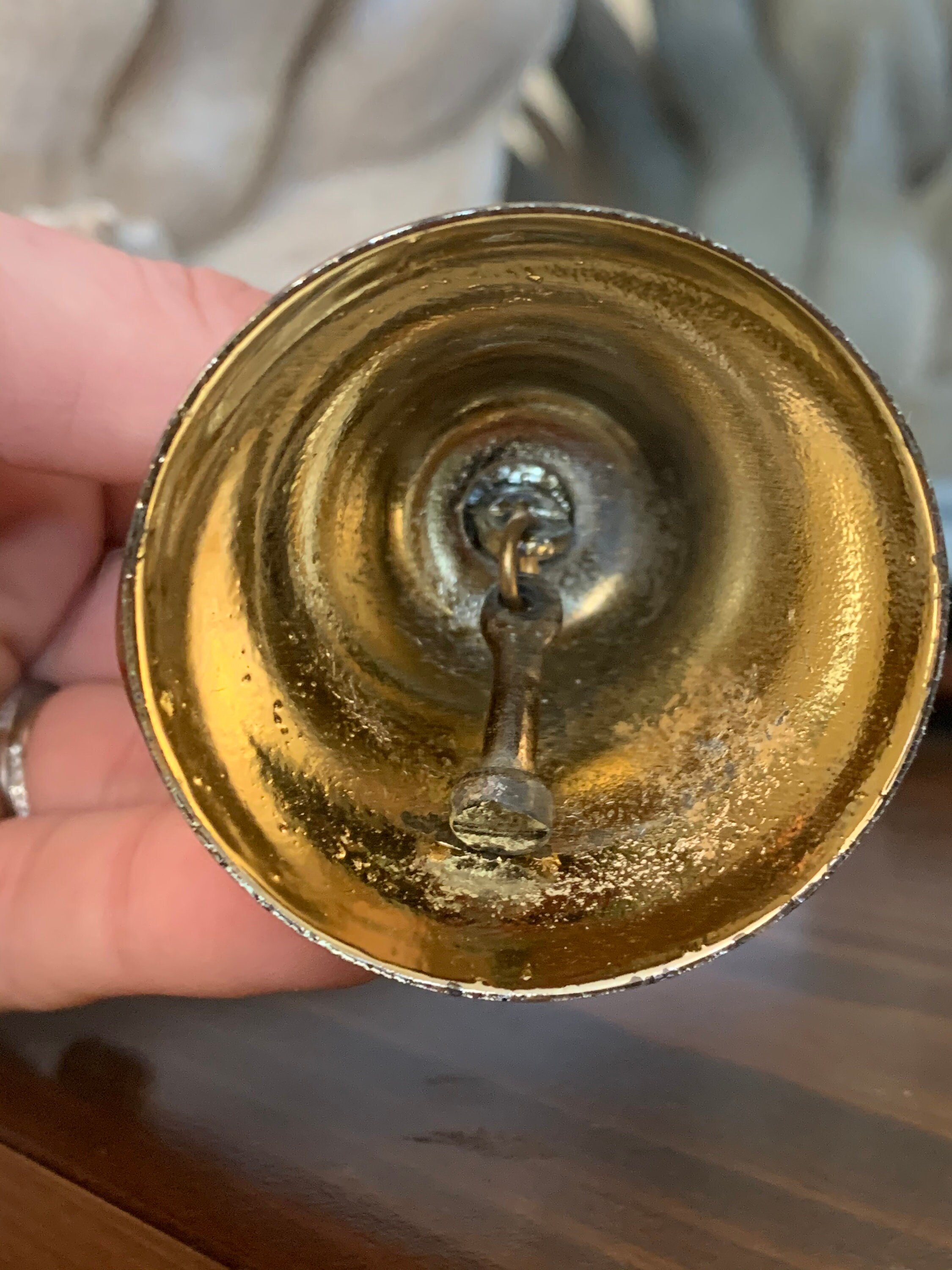 Vintage Souvenir Bell Gold Desk Bell Myrtle Beach South - Etsy