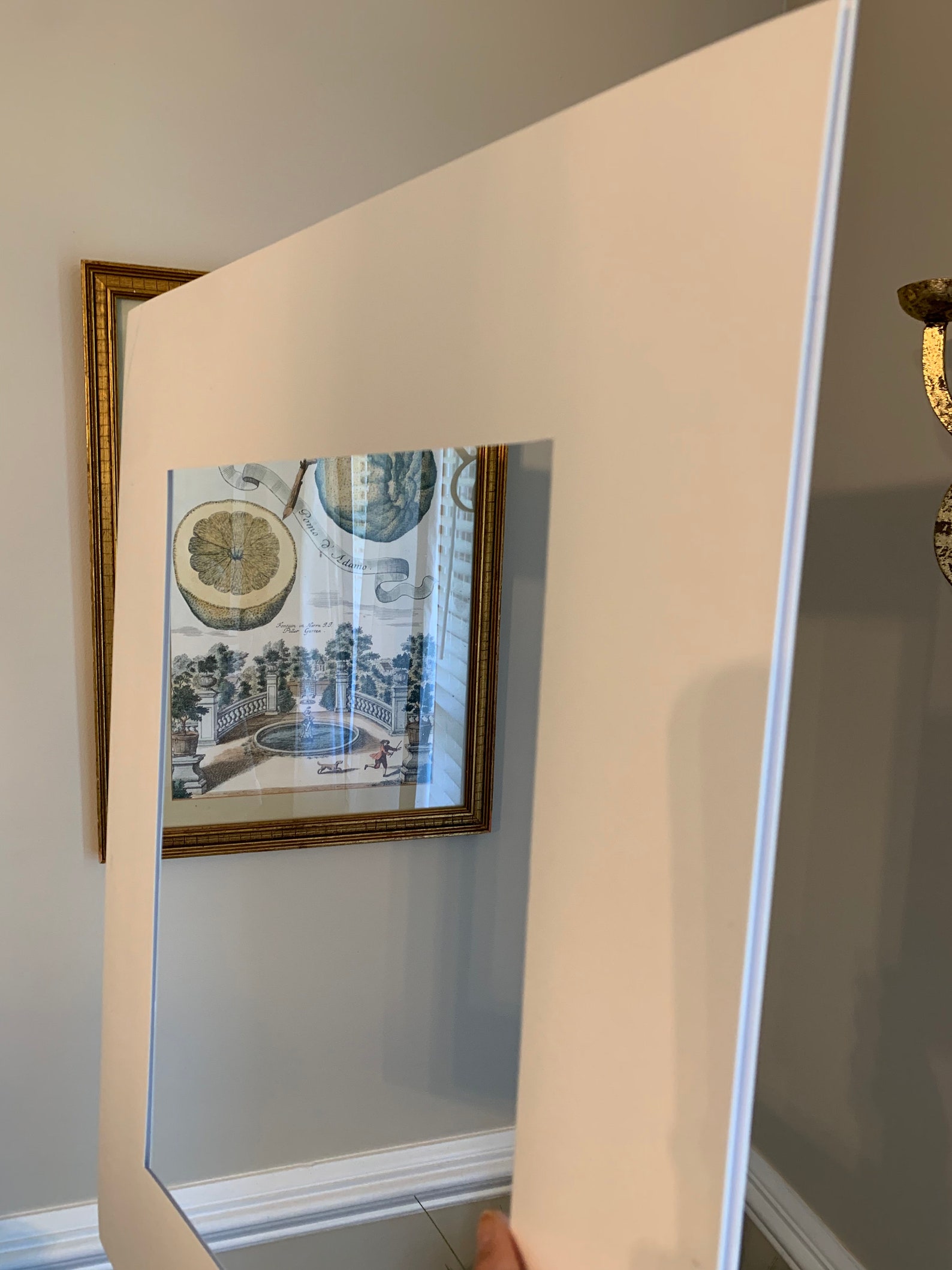 White Beveled Frame Mat 16x20 Double Mat Matted to 11x14 Pre - Etsy