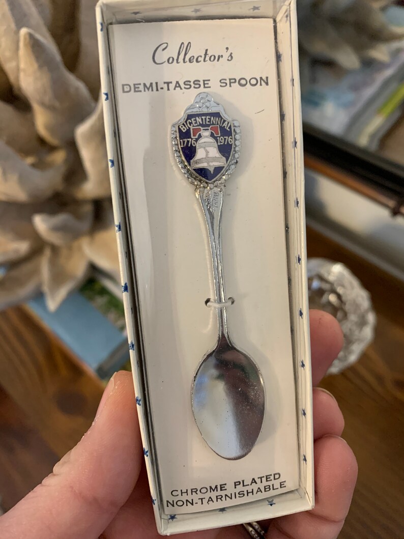 Vintage 1976 Bicentennial Collectors Demitasse Spoon, Silver Spoon - Etsy