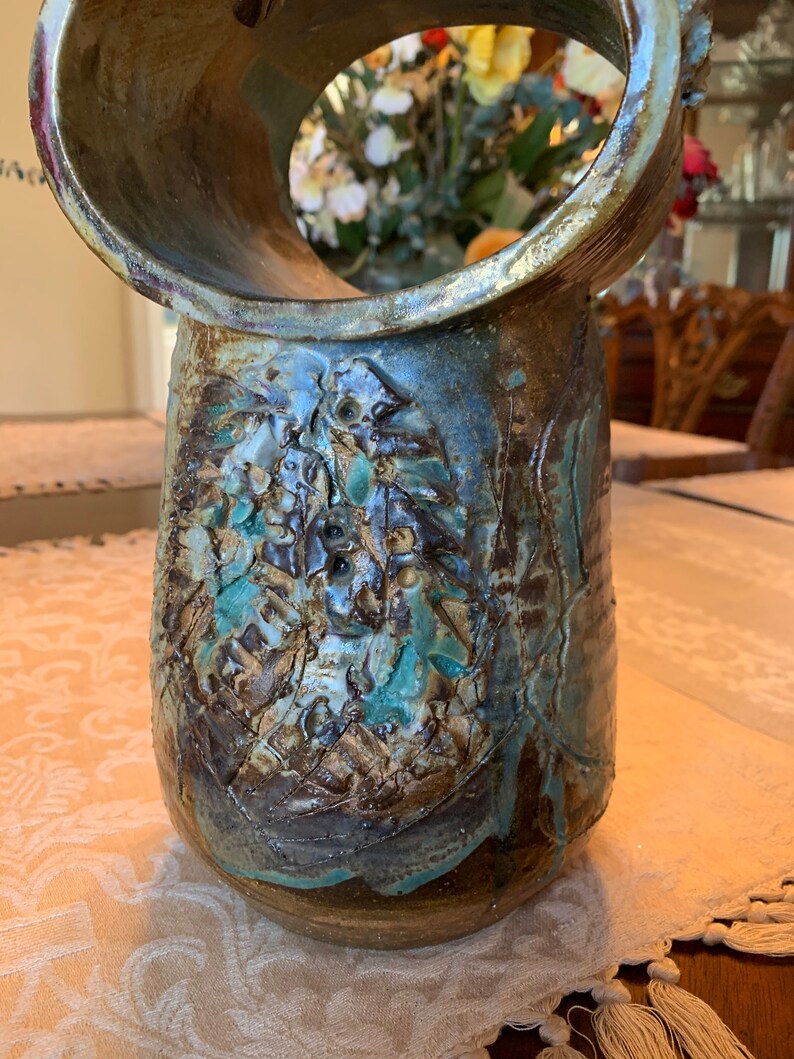 Large Vintage Oscar Bucher Ikebana Pottery Vase - Etsy