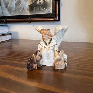 Vintage United Design Angel Figurine, Garden Friends Collection Resin ...