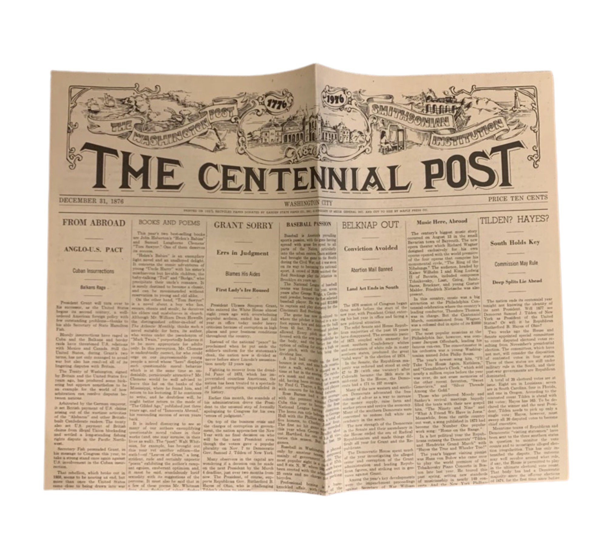 1976 the Centennial Post Washington Post Smithsonian - Etsy