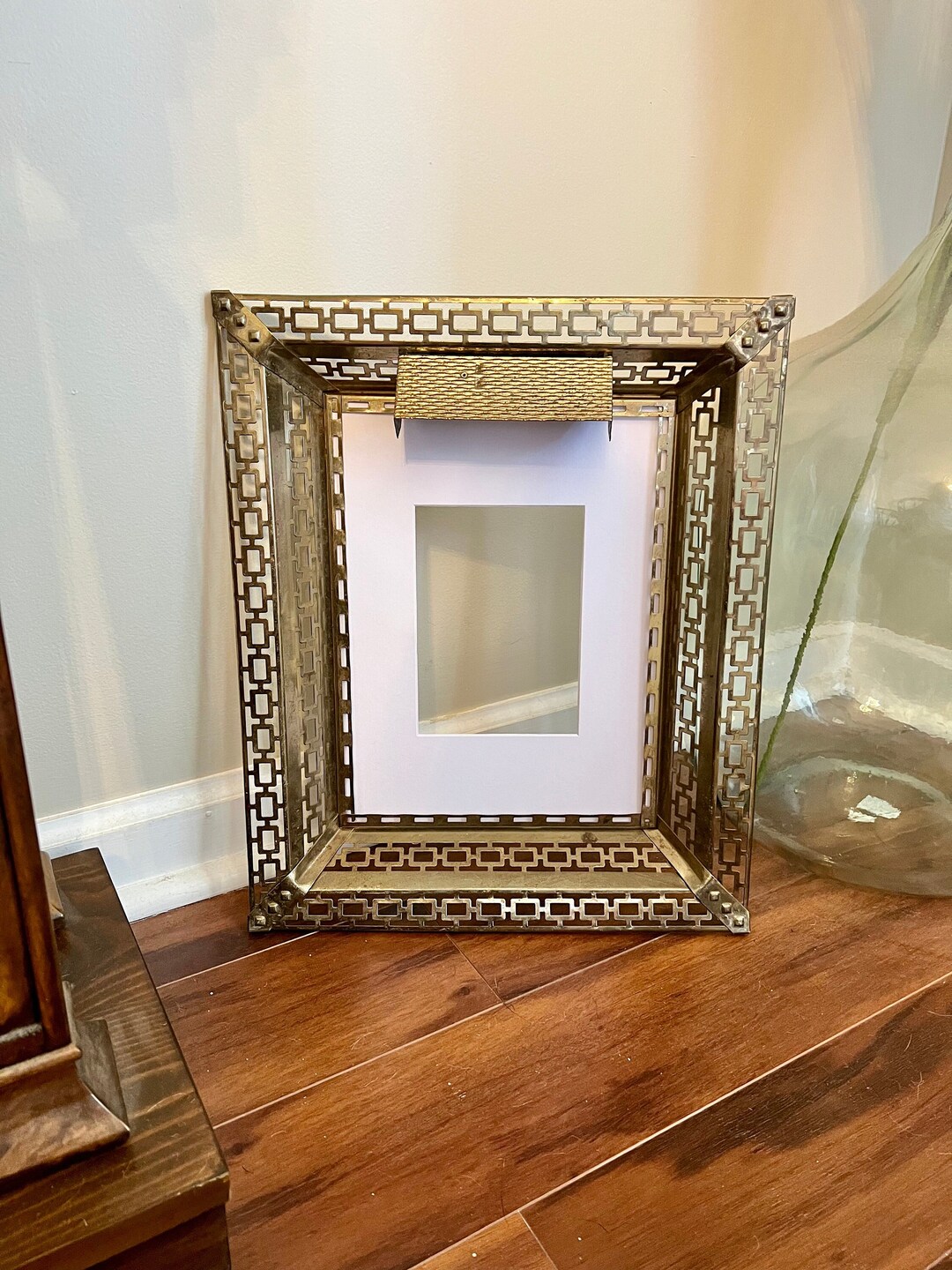 Vintage Brass Filigree Frame, Large Metal Art Frame or Picture Frame - Etsy