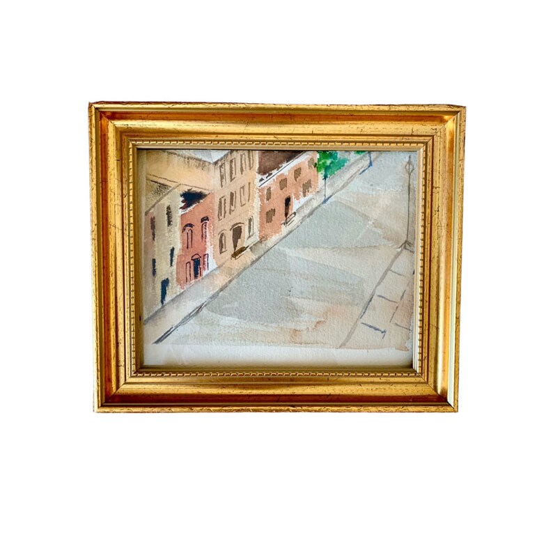 Vintage Watercolor Paintings Two-sided Artwork Melon - Etsy