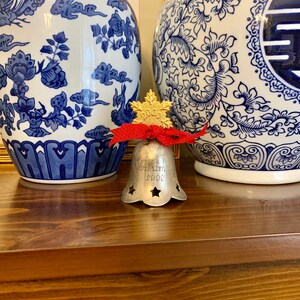 Vintage Silver Christmas Bell, Vintage Brass Bell, Rustic Bell - Etsy